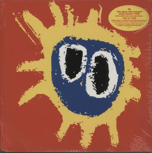 Primal Scream Screamadelica - Red Vinyl + 12" EP - Sealed UK 3-LP vinyl record set (Triple LP ...